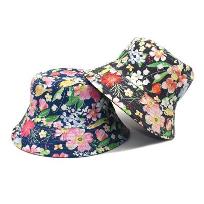 China Custom Full Sublimation Printed Fisherman Bucket Hat 100% Cotton or Recycled Cotton for sale