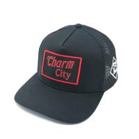 China Custom Black Embroidered Cotton Mens Mesh Trucker Hats for sale