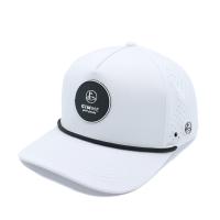 China Breathable 5-Panel Golf Hat With 3D Embroidery And Waterproof Technology for sale
