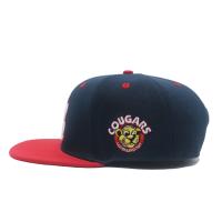 China Custom Flat Brim Snapback Hat Cotton Adjustable Cap One Size Fits All for sale