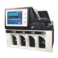 China Banknote Counting Sorter Machine 4+1 High Efficiency 12.1 Inch Touch Screen Currency Fitness Sorter for sale