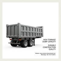 China Powerful 3-Axle 48CBM Dump Semi-Trailer for Heavy-Duty Transport for sale
