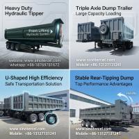 China Heavy Duty Hydraulic 3 Axle Tipper Semi Trailer Safe Transportation for sale
