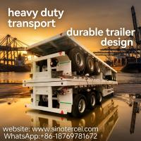 China SINOTERCEL 40FT Custom Flatbed Semi-Trailer with Container Locks & Spare Tire Rack for sale