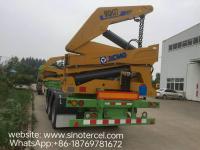 China 37 Tons Lifting Capacity 3 Axle Sidelifter Trailer with Side Unloading Capability for 20ft 40ft Containers for sale