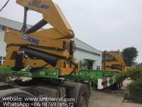 China 37 Tons Lifting Capacity 3 Axle Sidelifter Trailer with Side Unloading Capability for 20ft 40ft Containers for sale