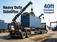 China 40 Tons Capacity Sidelifter Trailer Telescopic Boom Side Lifter Trailer for sale