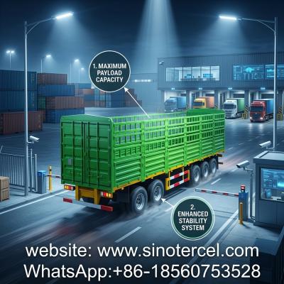 China 4 Axles Bulk Cargo Fence Semi Trailer for sale