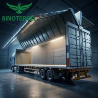 China 21T - 30T Wingspan Semi Trailer 2 Axles Semi Van Trailer for sale