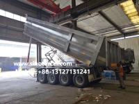China 3-Axle Self-Unloading Semi-Trailer: 60CBM & 70-80Tons Load-Bearing Capacity for sale
