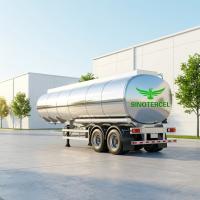 China 3 Axles Fuel Tank Semi Trailer 50cbm Oil Tanker Trailer Mn Steel for sale