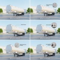 China SINOTERCEL High-Efficiency 45CBM 3-Axle Fuel Tanker Semi-Trailer for sale