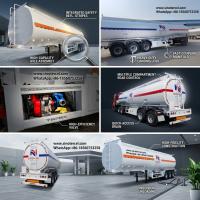 China 45000 Liter Capacity Fuel Tank Semi Trailer With Pressure Relief Valves And Anti Static Devices for sale