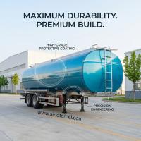 China Semi Vac Trailer Fuel Tank Semi Trailer With Customized Logo for sale
