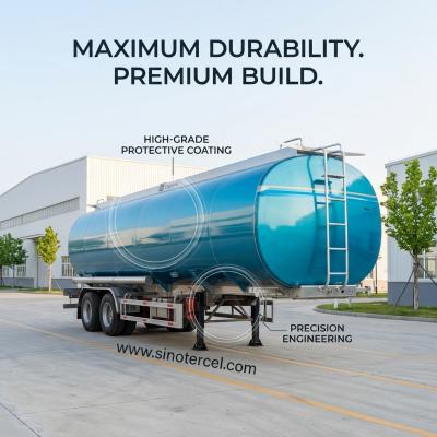 China Semi Vac Trailer Fuel Tank Semi Trailer With Customized Logo for sale