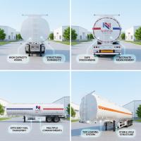 China 40CBM Oil Tank Semi Trailer Large Capacity Pulled Edible Oil Petroleum Crude Oil Refined Oil for sale