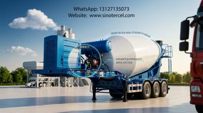 China Semi Trailer Mixers Unrivaled Efficiency In Material Blending 3 Axles 20CBM for sale