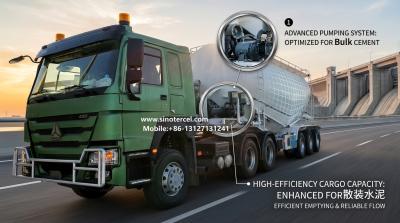 China 40CBM Tank 3Axle 12Wheel Powder Tanker Semi-trailer suitable for bulk powder transporter efficient for powder transport trailer operations for sale