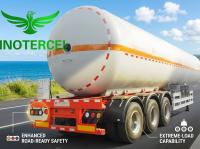 China 55000Ltr Gas Tank Semi Trailer Three Axles Lng Semi Trailer for sale