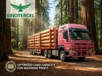 China 30000kg 60000kg Log Semi Trailer Red Semi Log Trailers For Sale for sale