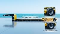 China 60-ton Modular Hydraulic Semi-trailer with Adjustable Cargo Platform Height and Modular Design for Oversized Loads for sale