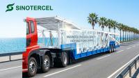 China 30 Tons - 80 Tons Car Carrier Semi Trailer 12R22.5 Semi Car Hauler Trailer for sale