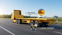 China Semi Full Trailer 20 Tons Full Throttle Trailer With 11.00r20 Tires for sale