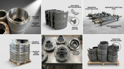 China TS16949 Truck Brake Drums Trailer Spare Parts Semi Brake Drums for sale