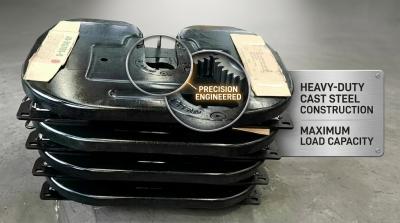 China OEM 3.5 Inch Fifth Wheel Trailer Spare Parts 6T 8T Payload for sale