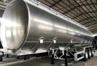 China 3-Axle 38m³ Carbon Steel Fuel Tank Semi Trailer for Diesel & Gasoline Transportation for sale