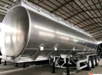 China 3-Axle 38m³ Carbon Steel Fuel Tank Semi Trailer for Diesel & Gasoline Transportation for sale