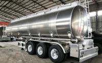 China 3-Axle 38m³ Carbon Steel Fuel Tank Semi Trailer for Diesel & Gasoline Transportation for sale