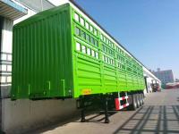 China 4 Axles Bulk Cargo Fence Semi Trailer Durable Good Quality Customer customization Side Panels Can Be Removed for sale