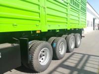 China 4 Axles Bulk Cargo Fence Semi Trailer Durable Good Quality Customer customization Side Panels Can Be Removed for sale