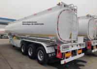 China Durable Fuel Tank Semi Trailer with 6mm End Plate Thickness 50#90# Kingpin and 45000 Liters Capacity for sale