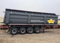 China 4 Axles tipper semi trailer featuring Fuwa Or Equivalent axlebrand perfect solution for construction site material delivery for sale