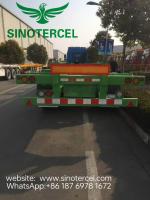China High-Strength Steel Frame Skeletal Container Semi Trailer with Triple Axle Configuration and ABS Braking System for sale