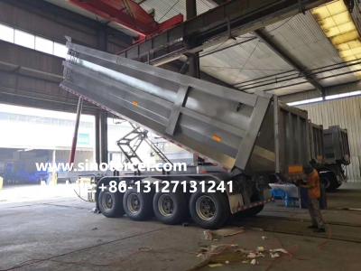 China Heavy Duty Hydraulic Tipper Semi Trailer Safe Transportation 30-60 Tons for sale