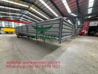 China 3-Axle Fence Semi-Trailer 50-60 Ton Heavy-Duty Type with Tarpaulin Brackets for sale