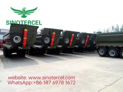 China 3-Axle U-Type Tipper Body Dump Semi-trailer for sale