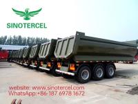 China 3-Axle U-Type Tipper Body Dump Semi-trailer for sale
