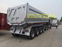 China SINOTERCEL 4 Axle 25CBM rear-tipping self-unloading Color customization U type for sale