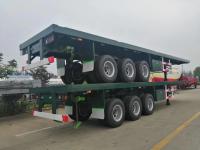 China 40 to 60 tons loadcapacity container flatbed semi trailer heavy duty flat bed semi trailer for transporting large cargo for sale