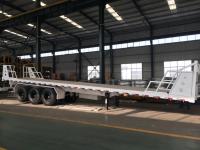 China Customization Semi Truck Flatbed Trailer Heavy Duty Durable Locks Optional for Secure Transport for sale