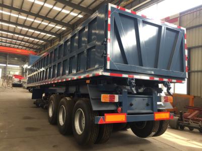 China 100 Ton Load Capacity 3 Axle 45CBM Dump Semi Trailer with FUWA Axles & 12.00R20 Heavy Duty Tyres for sale