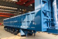 China 100 Ton Load Capacity 3 Axle 45CBM Dump Semi Trailer with FUWA Axles & 12.00R20 Heavy Duty Tyres for sale