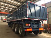 China 100 Ton Load Capacity 3 Axle 45CBM Dump Semi Trailer with FUWA Axles & 12.00R20 Heavy Duty Tyres for sale