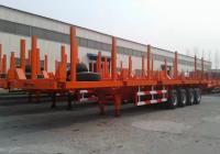 China High Stability Yellow Timber Haul Semi Trailer with Premium FUWA Axles & Heavy-Duty 12.00R20 Tire for sale