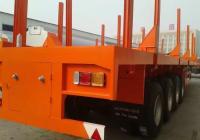 China High Stability Yellow Timber Haul Semi Trailer with Premium FUWA Axles & Heavy-Duty 12.00R20 Tire for sale
