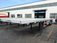China Container Flatbed Semi Trailer semi truck flatbed trailer featuring fifth wheel 90 designed for cargo transport and performance for sale